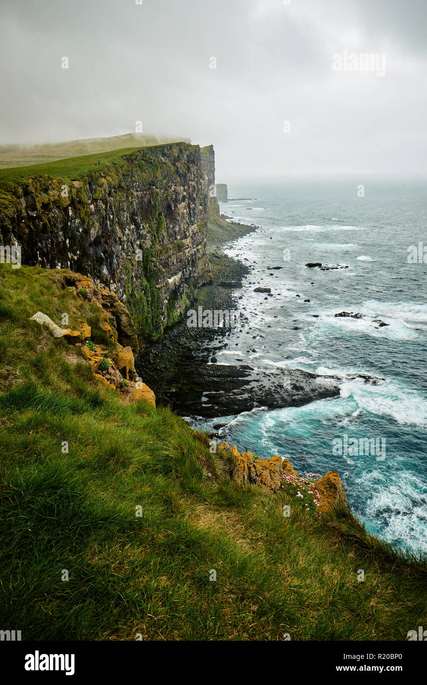 Látrabjarg promontory at the westernmost point in Iceland. Europe's ...