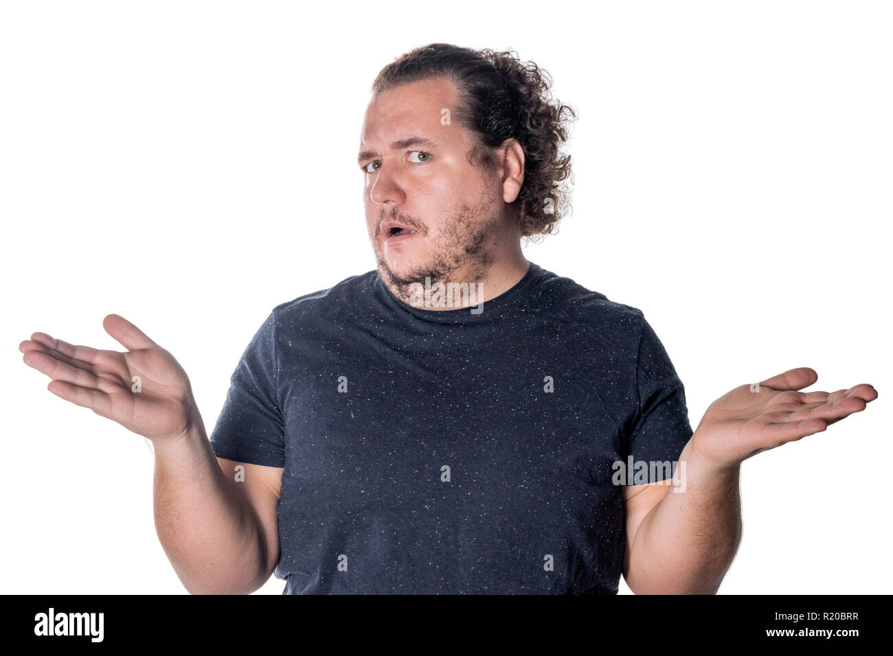 Throws up his hands hi-res stock photography and images - Alamy