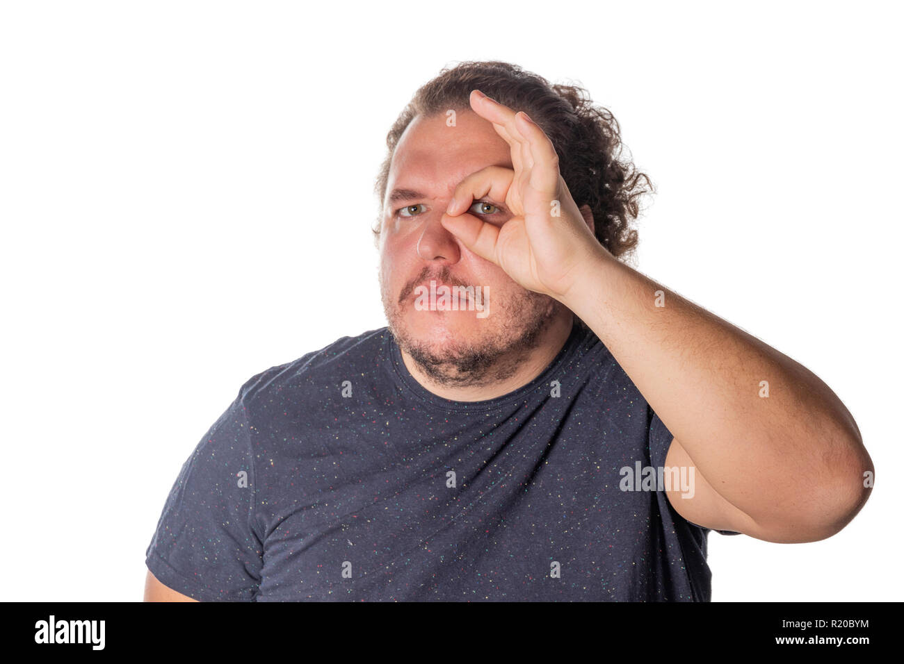 Fat white man hi-res stock photography and images - Alamy