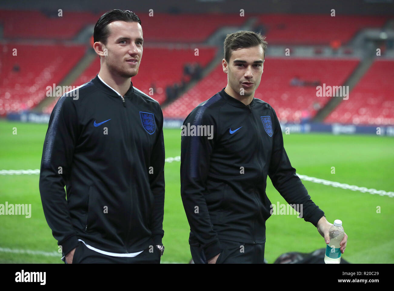 England's Ben Chilwell (left) and Harry Winks before the International ...