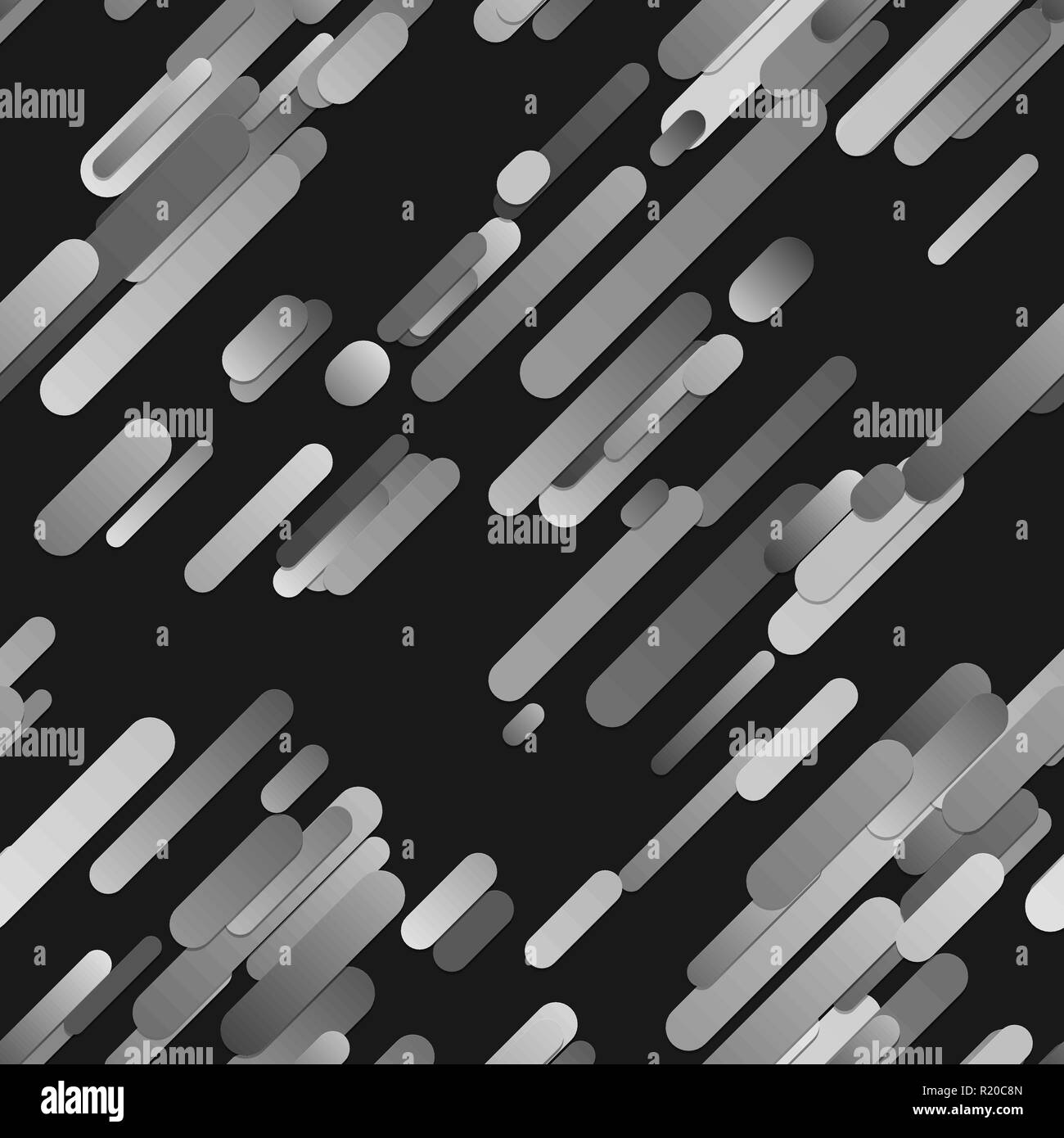 Grey Abstract Seamless Modern Gradient Diagonal Stripe Pattern Background Stock Vector Image