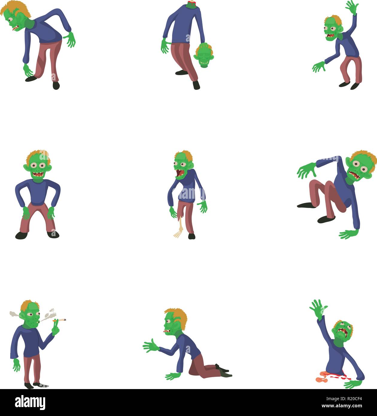 Inanimate icons set, cartoon style Stock Vector Image & Art - Alamy