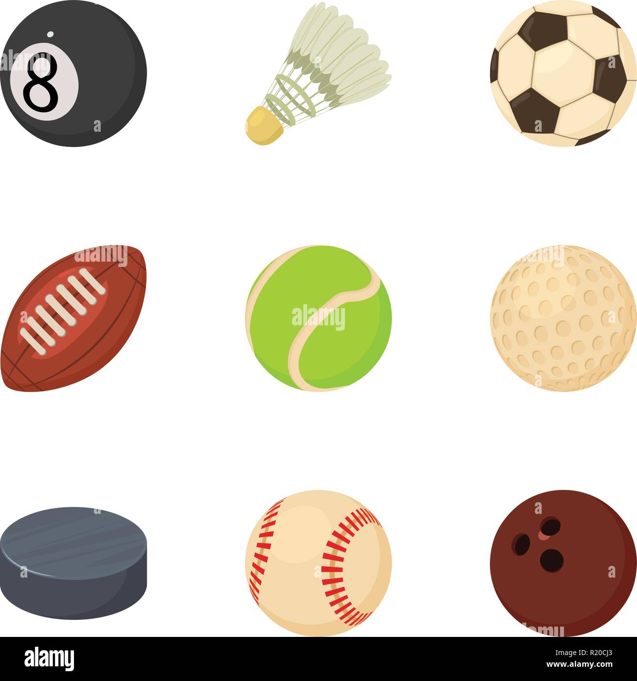 Dribble icons set, cartoon style Stock Vector Image & Art - Alamy