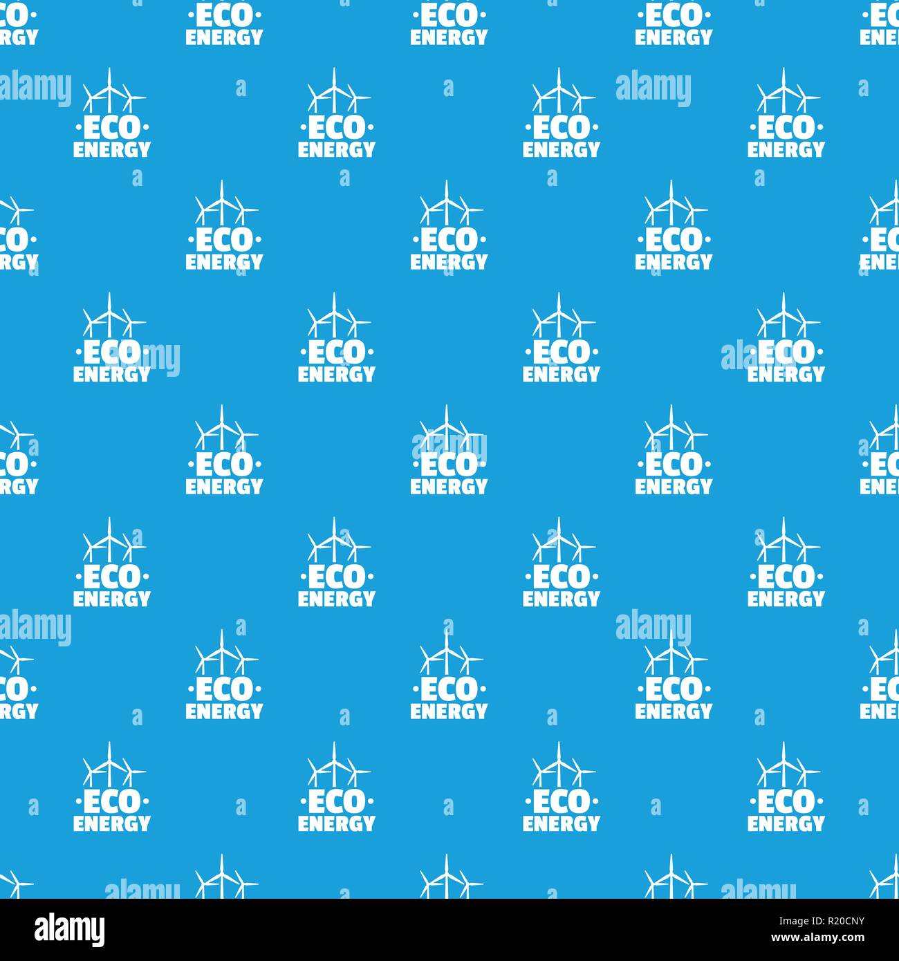 Eco energy pattern vector seamless blue Stock Vector Image & Art - Alamy