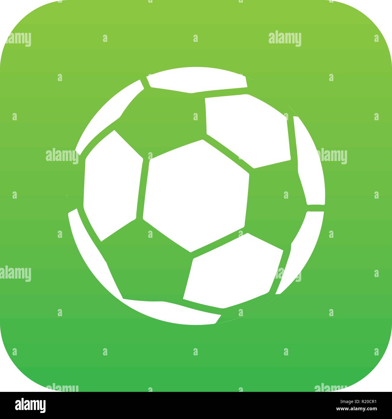 Soccer icon green vector Stock Vector Image & Art - Alamy