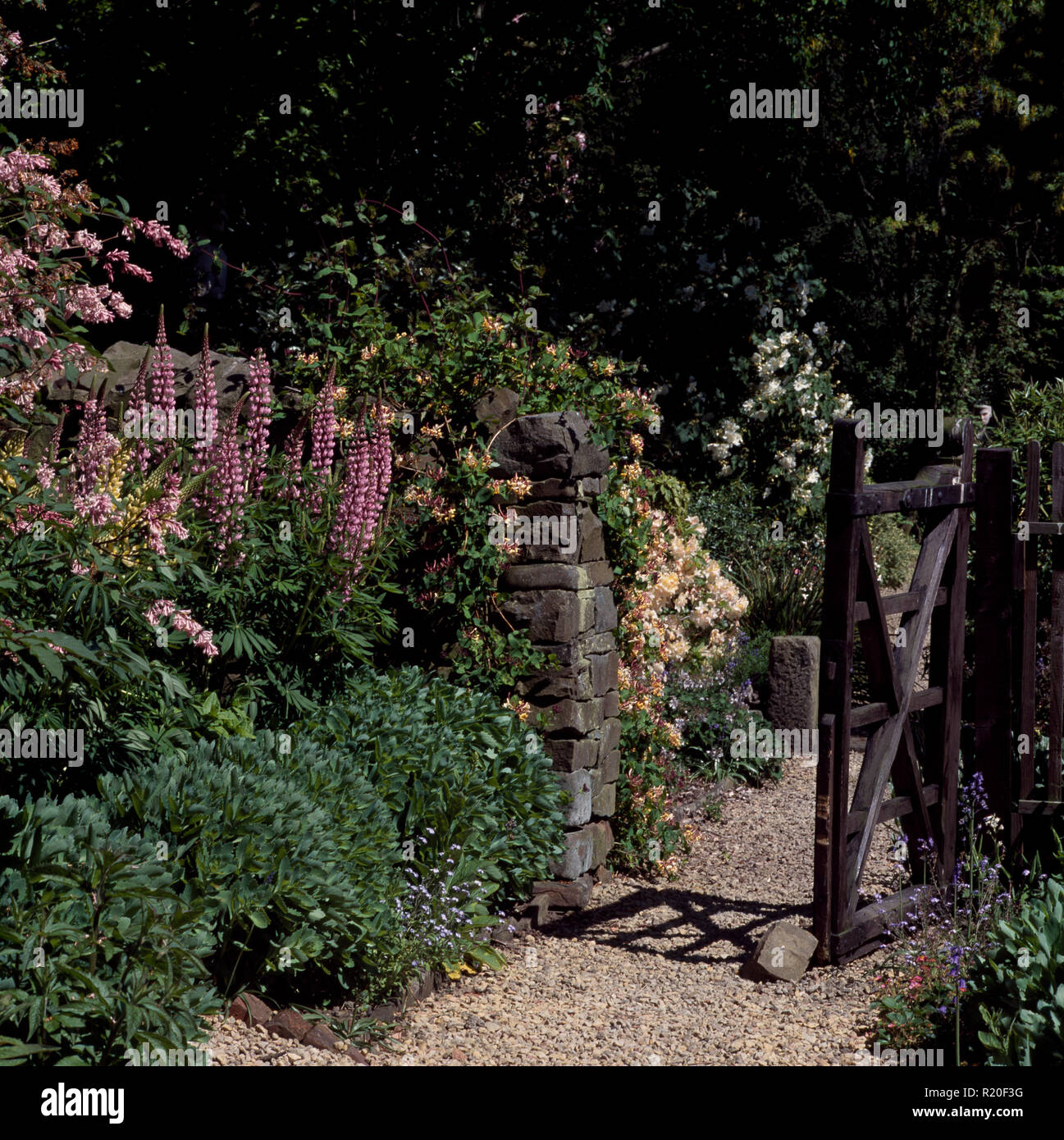 Large wooden gates hi-res stock photography and images - Alamy
