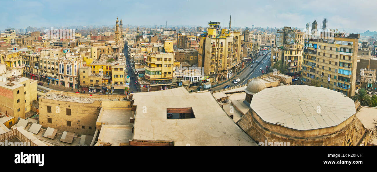 Roof of al azhar mosque in cairo hi-res stock photography and images ...