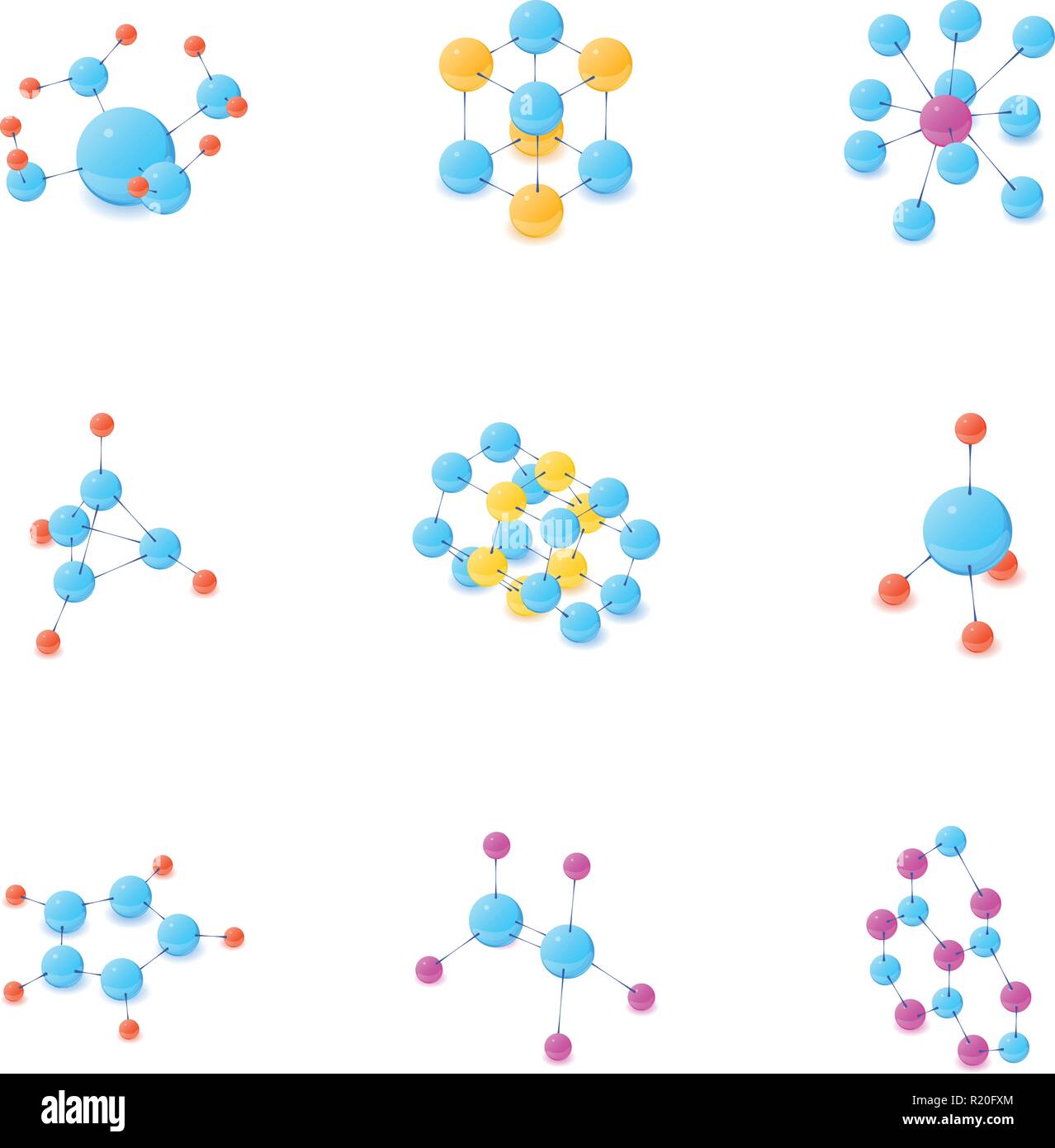 Chemical sequence icons set, cartoon style Stock Vector Image & Art - Alamy