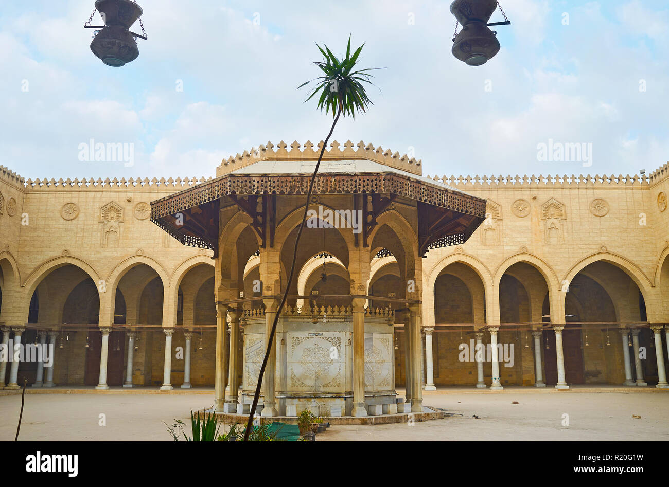CAIRO, EGYPT - DECEMBER 21, 2017: Visit historic mosque of Sultan Al ...