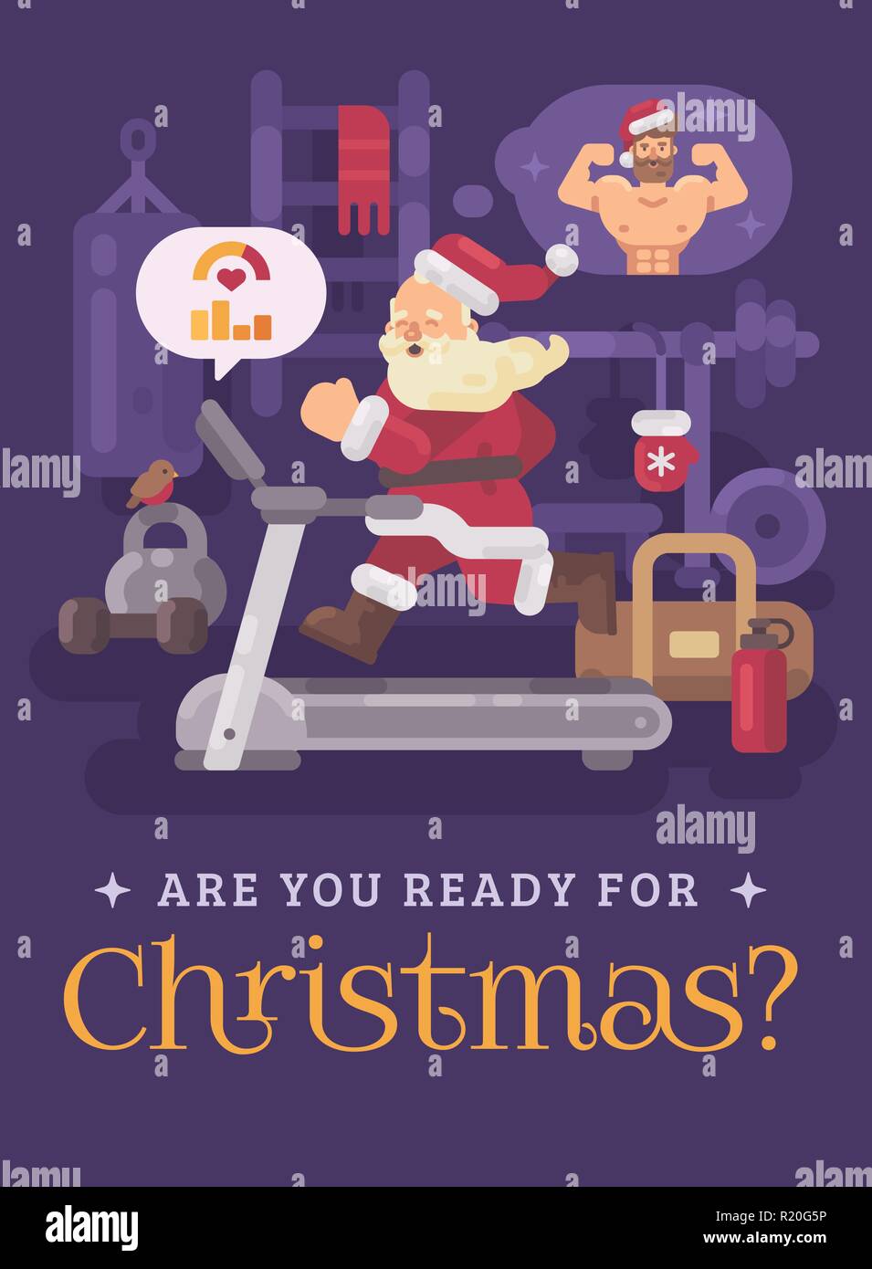 Santa in a train Stock Vector Images - Alamy