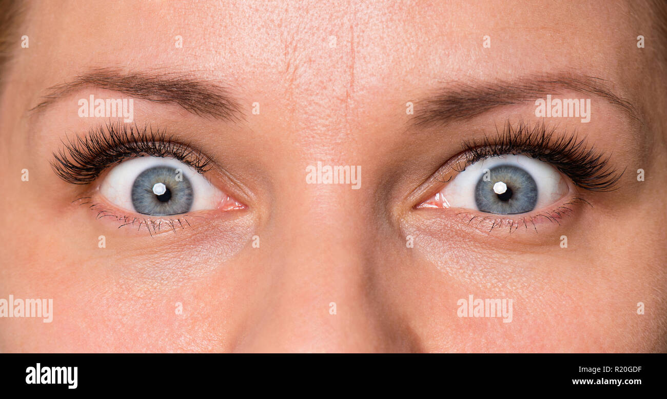 Face woman with eyes and eyelashes Stock Photo - Alamy