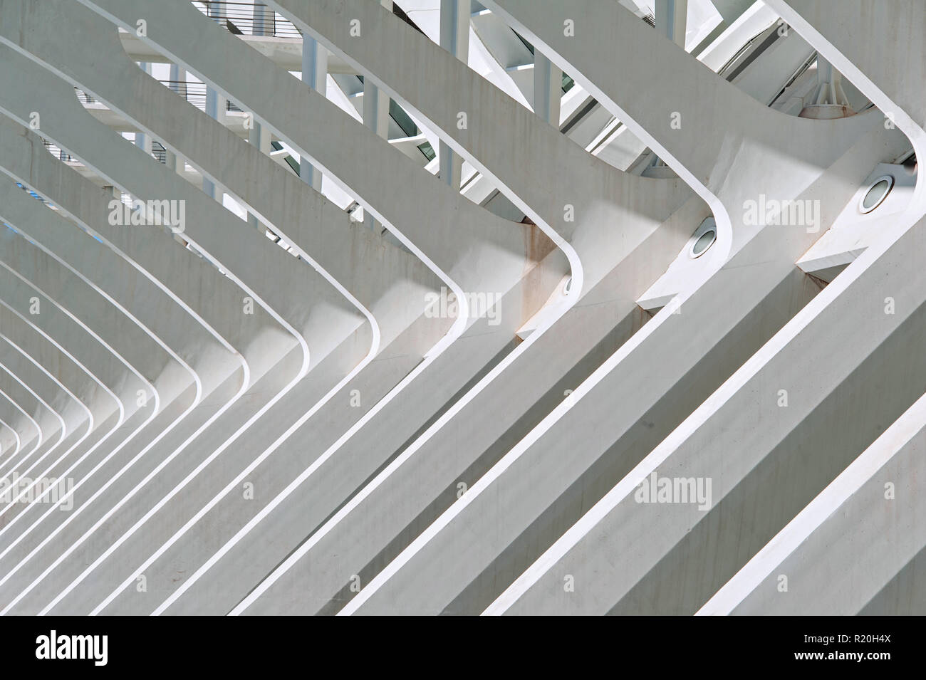 The complex structural design of the buildings at the City of Arts and ...