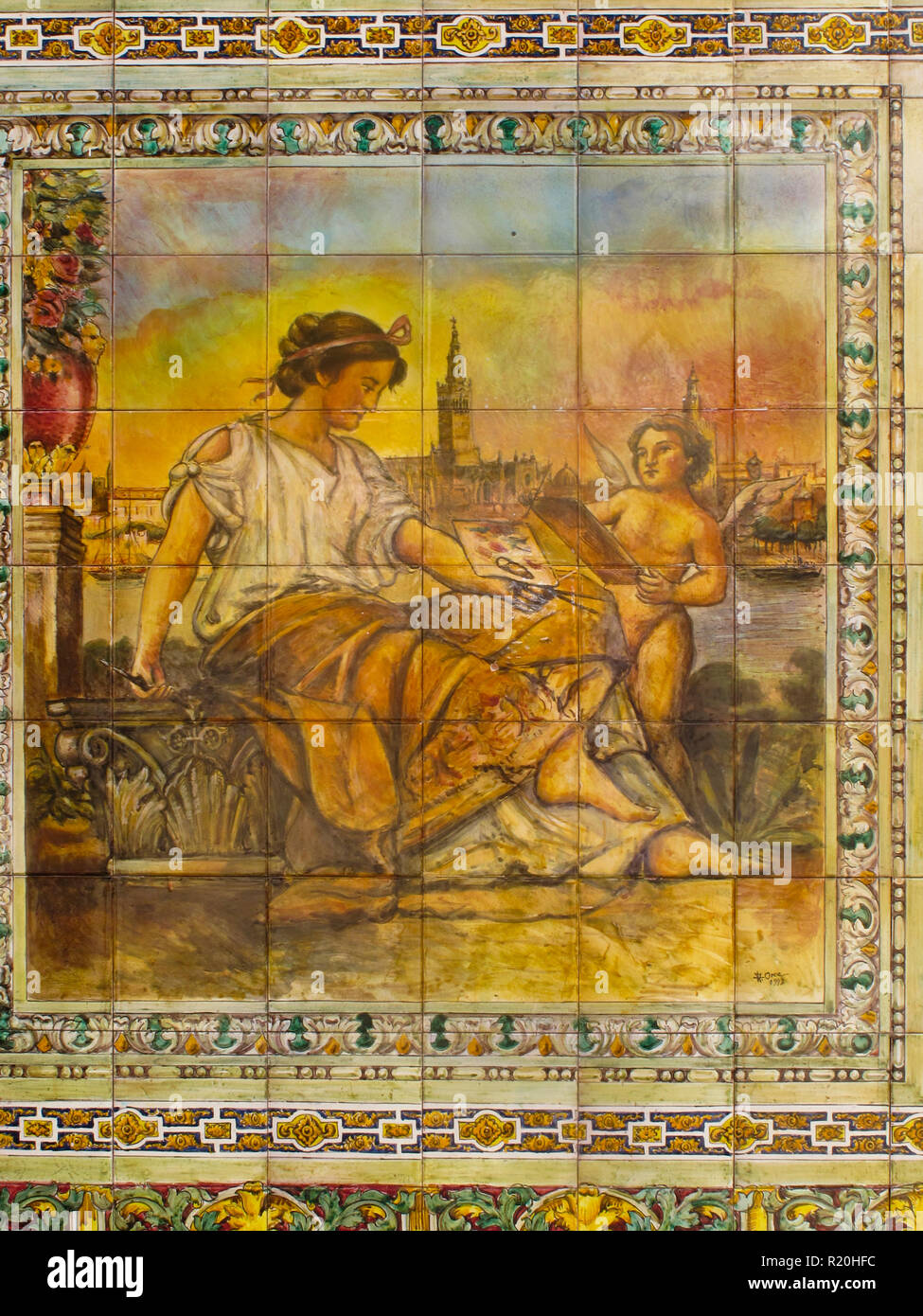 Ceramic tiles seville hi-res stock photography and images - Alamy