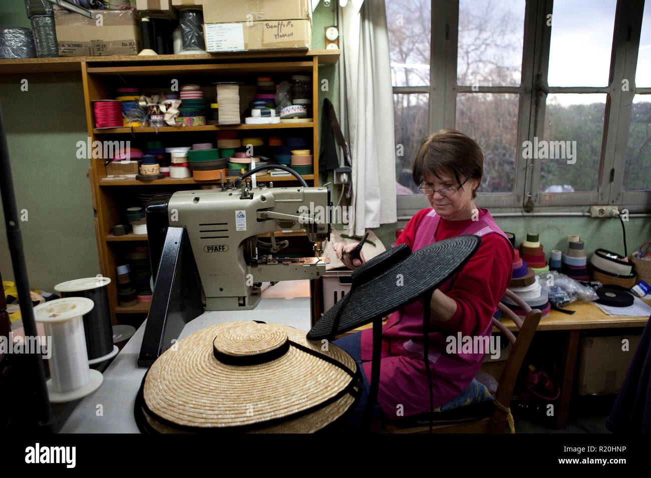 Millinery Hat Making Machines High Resolution Stock Photography and ...