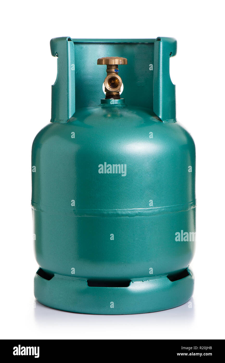 new LPG cylinder for cooking isolated over white background Stock Photo ...