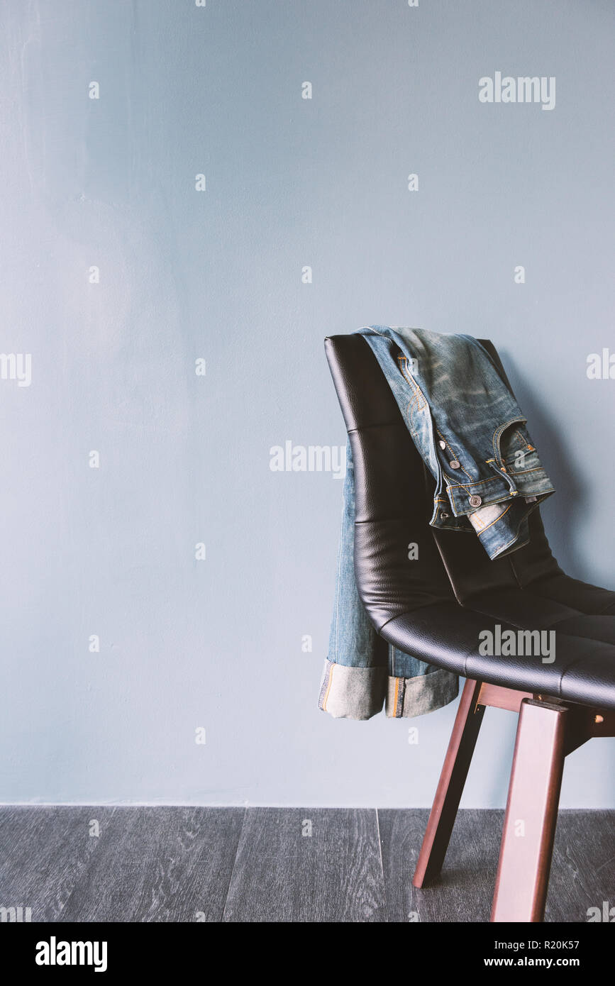 abstract blue jeans with color filtered, modern lifestyle concept Stock ...