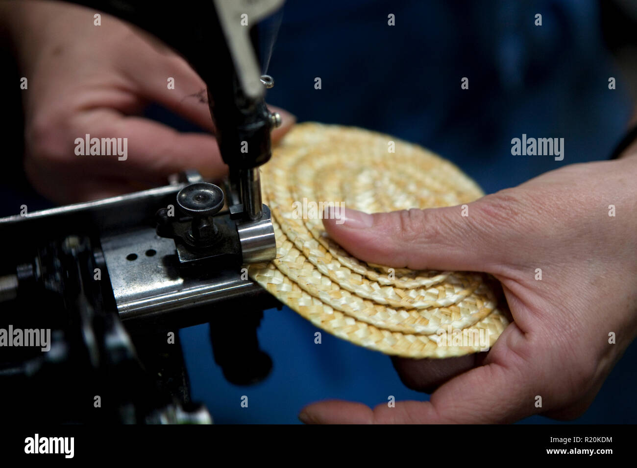 Millinery hat making machines hi-res stock photography and images - Alamy