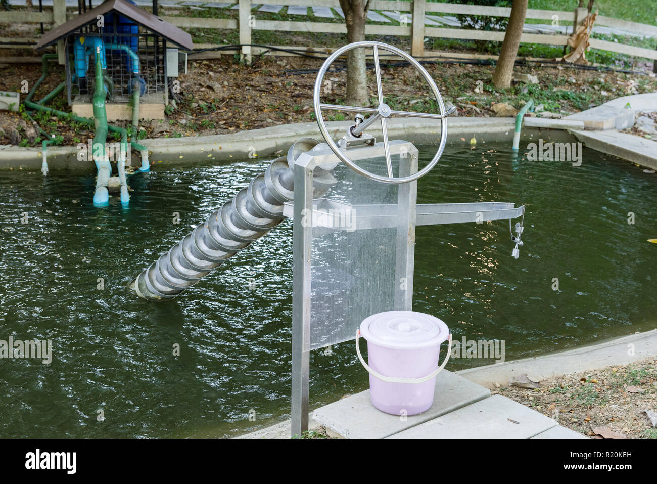 The Archimedes screw, Archimedean screw or screwpump, is a machine ...