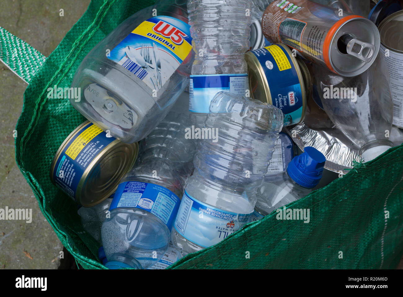 Plastic and tin recycling hi-res stock photography and images - Alamy