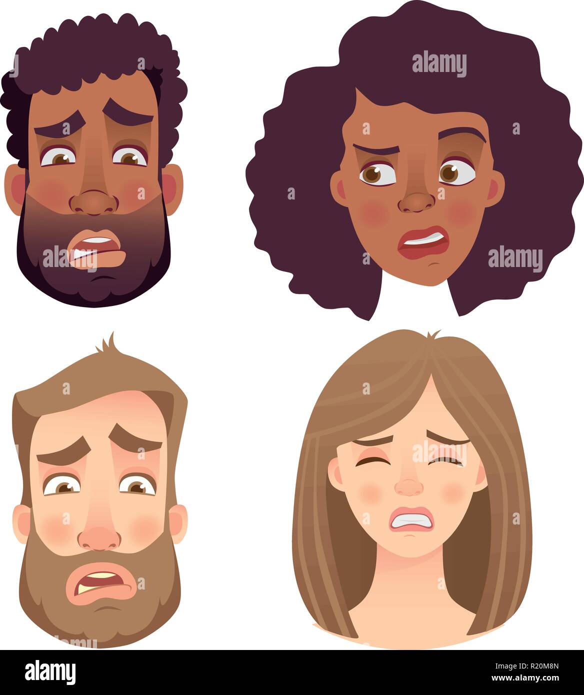 Woman sore head illustration hi-res stock photography and images - Alamy