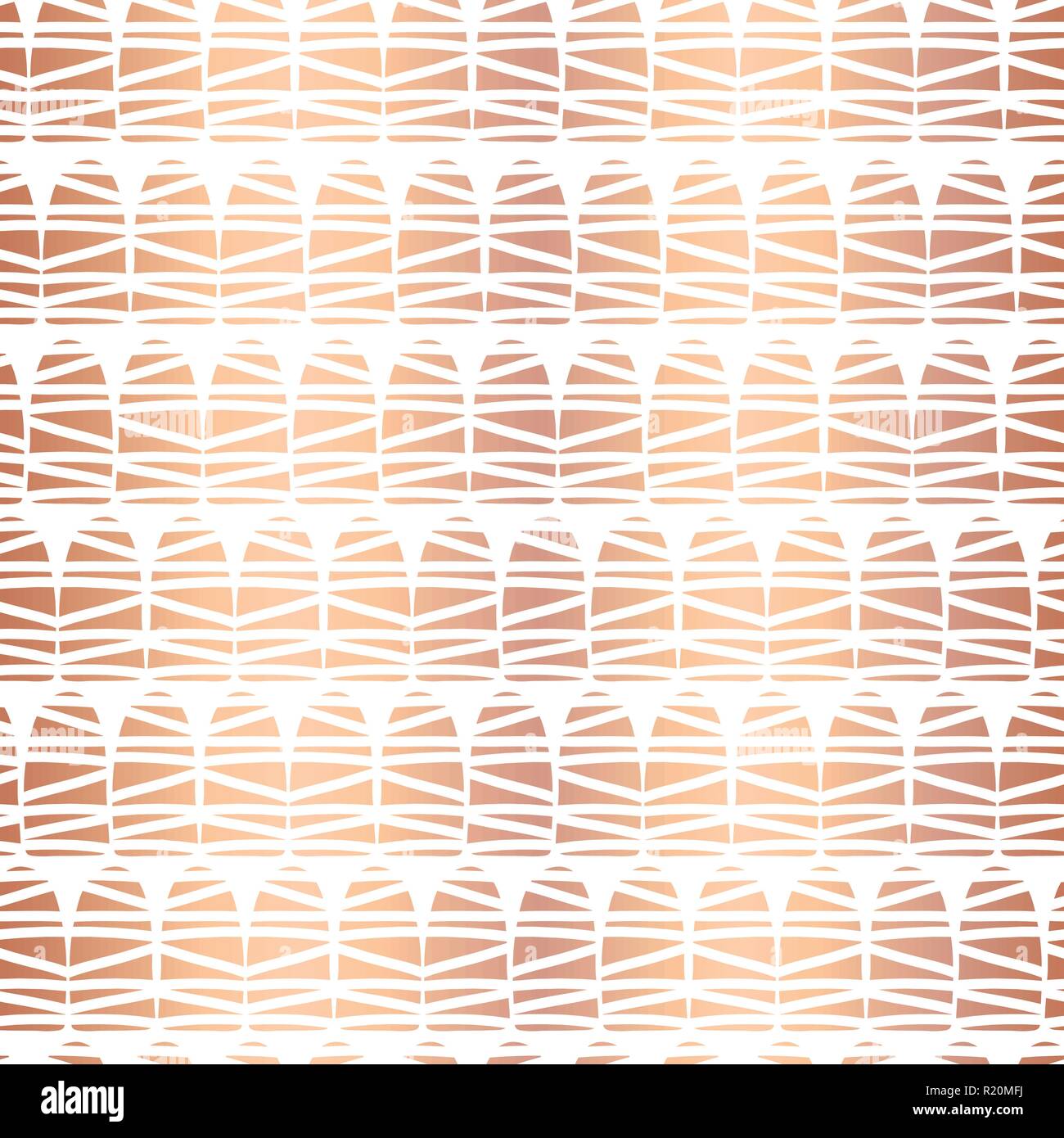 Copper foil doodle shape vector seamless pattern Stock Vector Image ...