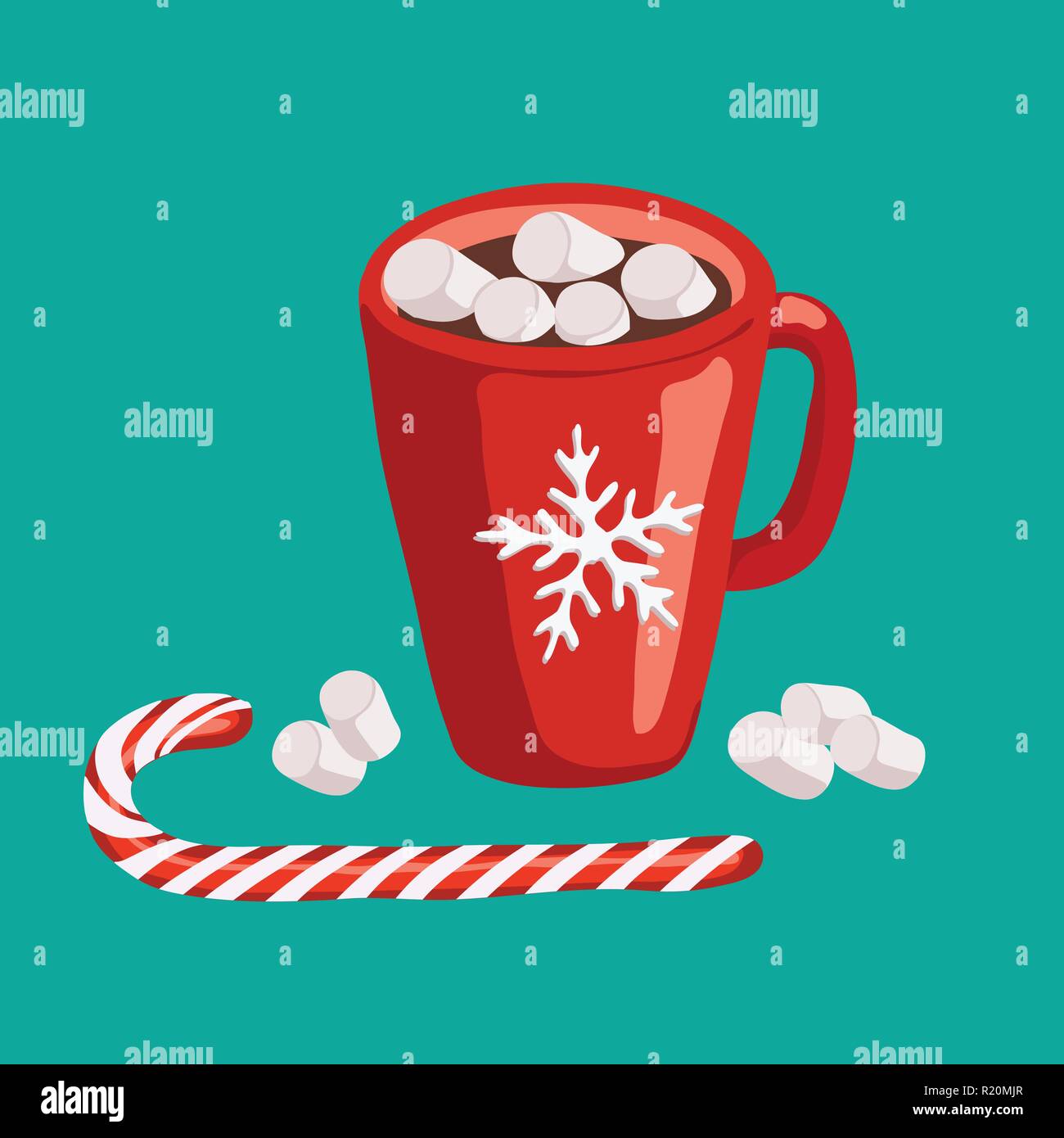 Cartoon hot chocolate Stock Vector Images - Alamy