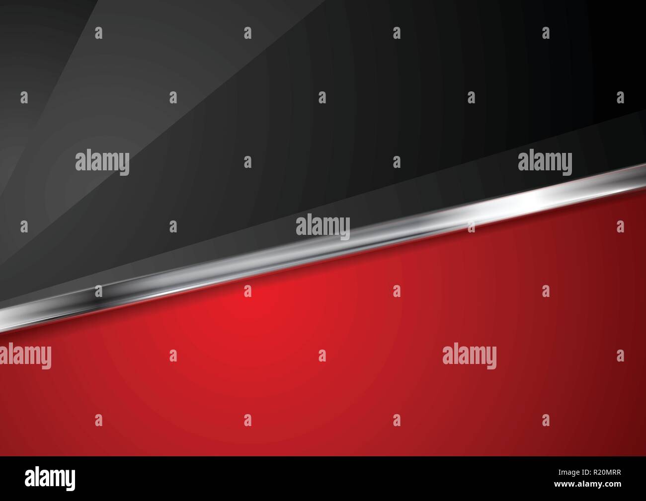 Contrast red and black corporate background with metallic stripe ...
