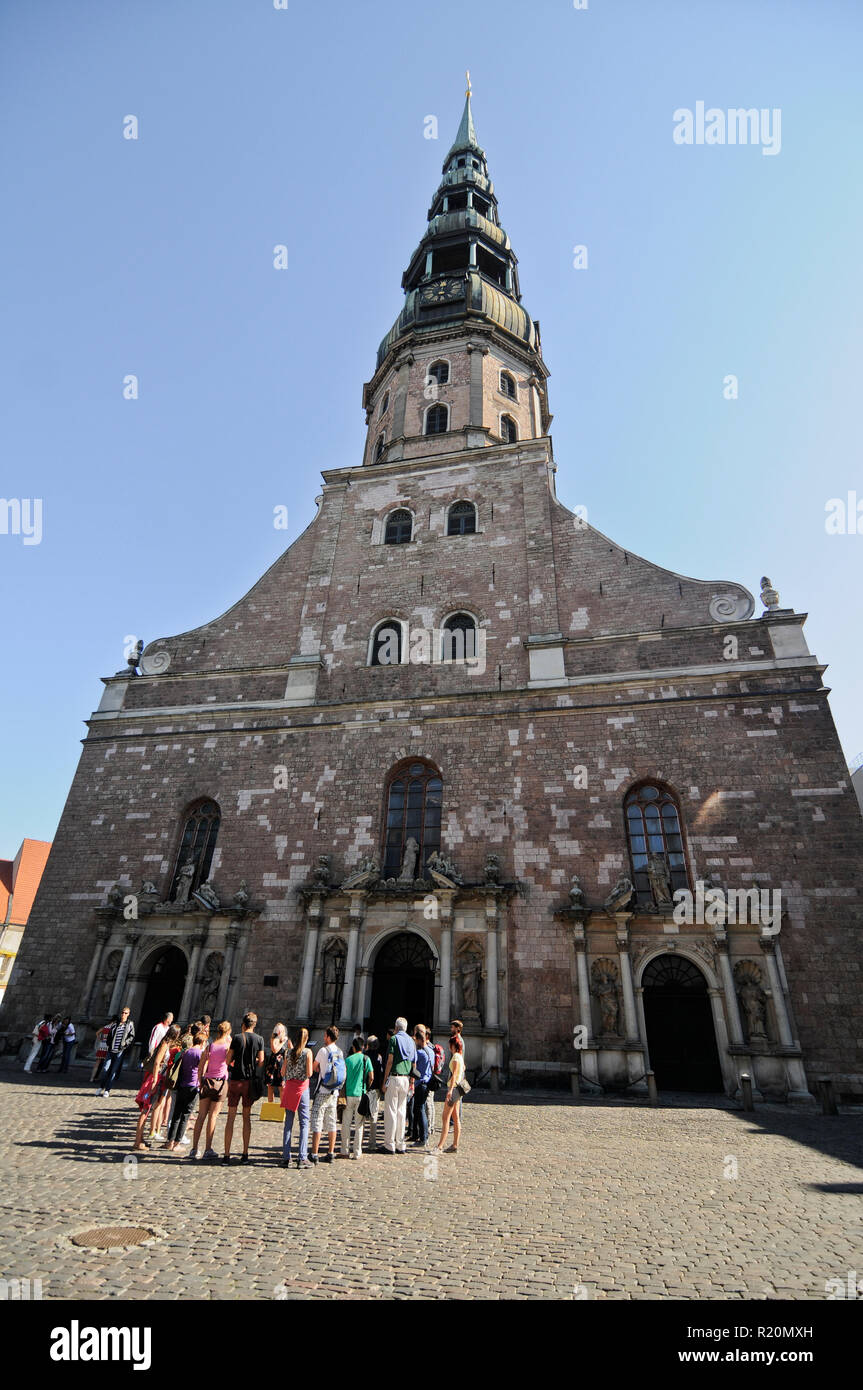 Latvija st peters church hi-res stock photography and images - Alamy