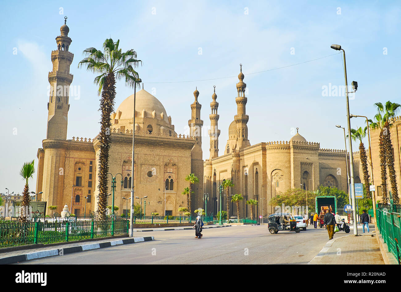CAIRO, EGYPT - DECEMBER 21, 2017: Salah El-Deen Square is one of most ...
