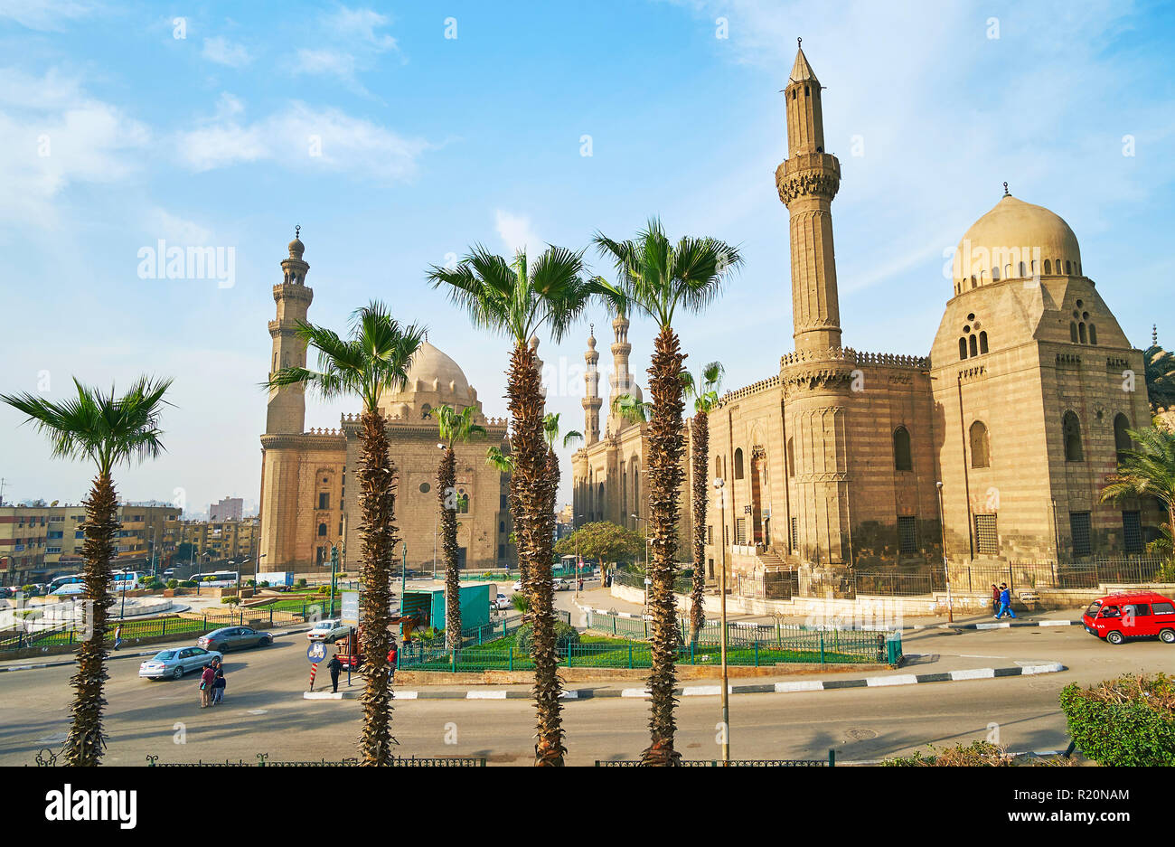 CAIRO, EGYPT - DECEMBER 21, 2017: Watch the Salah El-Deen Square with ...