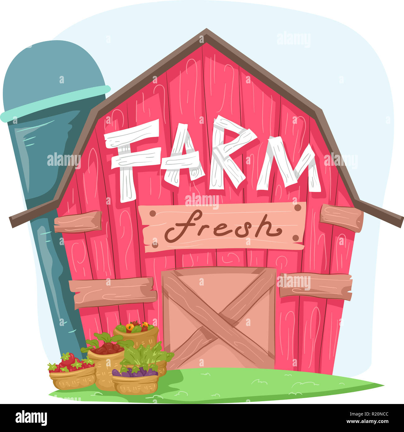 Barn Silo Clip Art