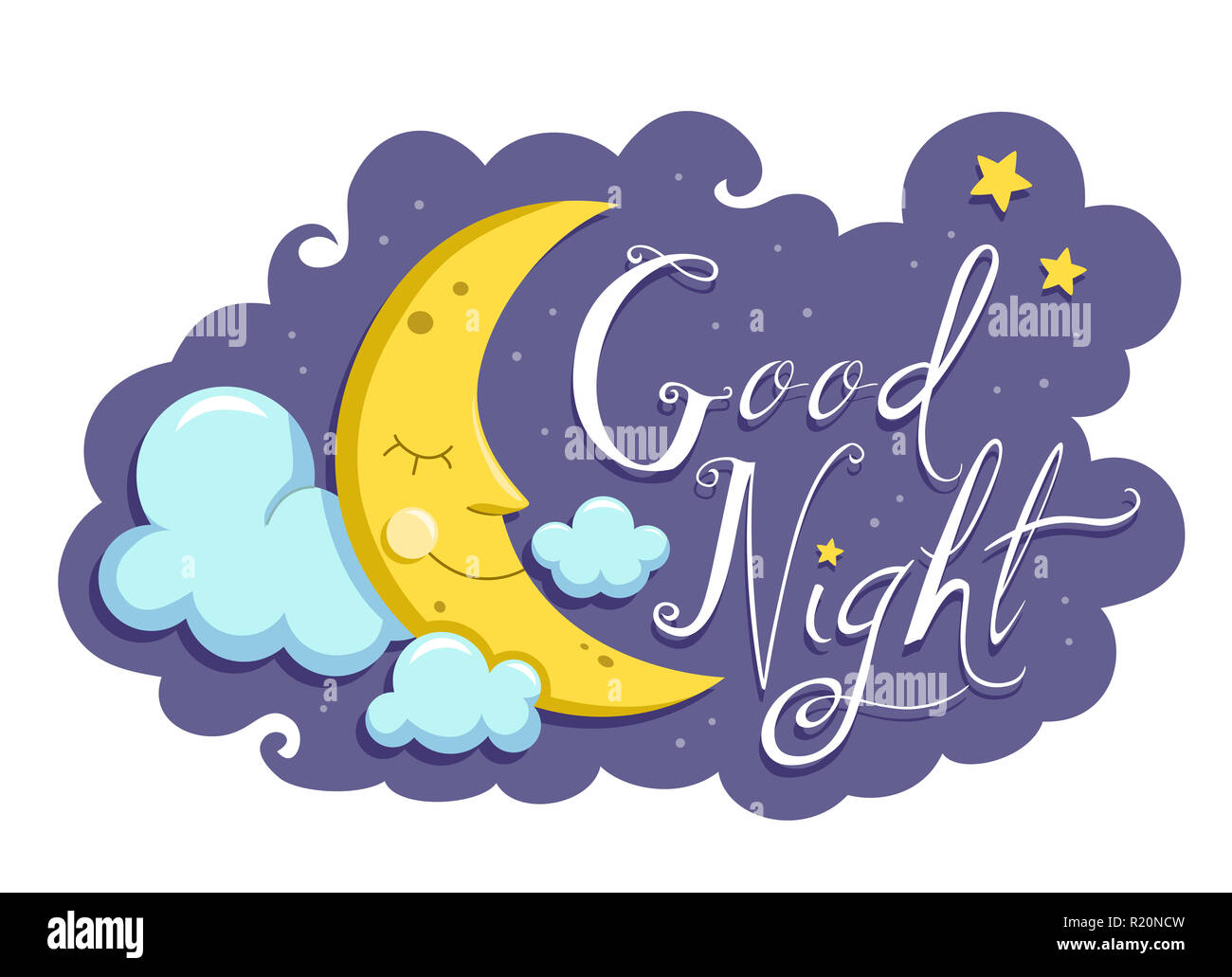 Moon surrounded by clouds hi-res stock photography and images - Alamy