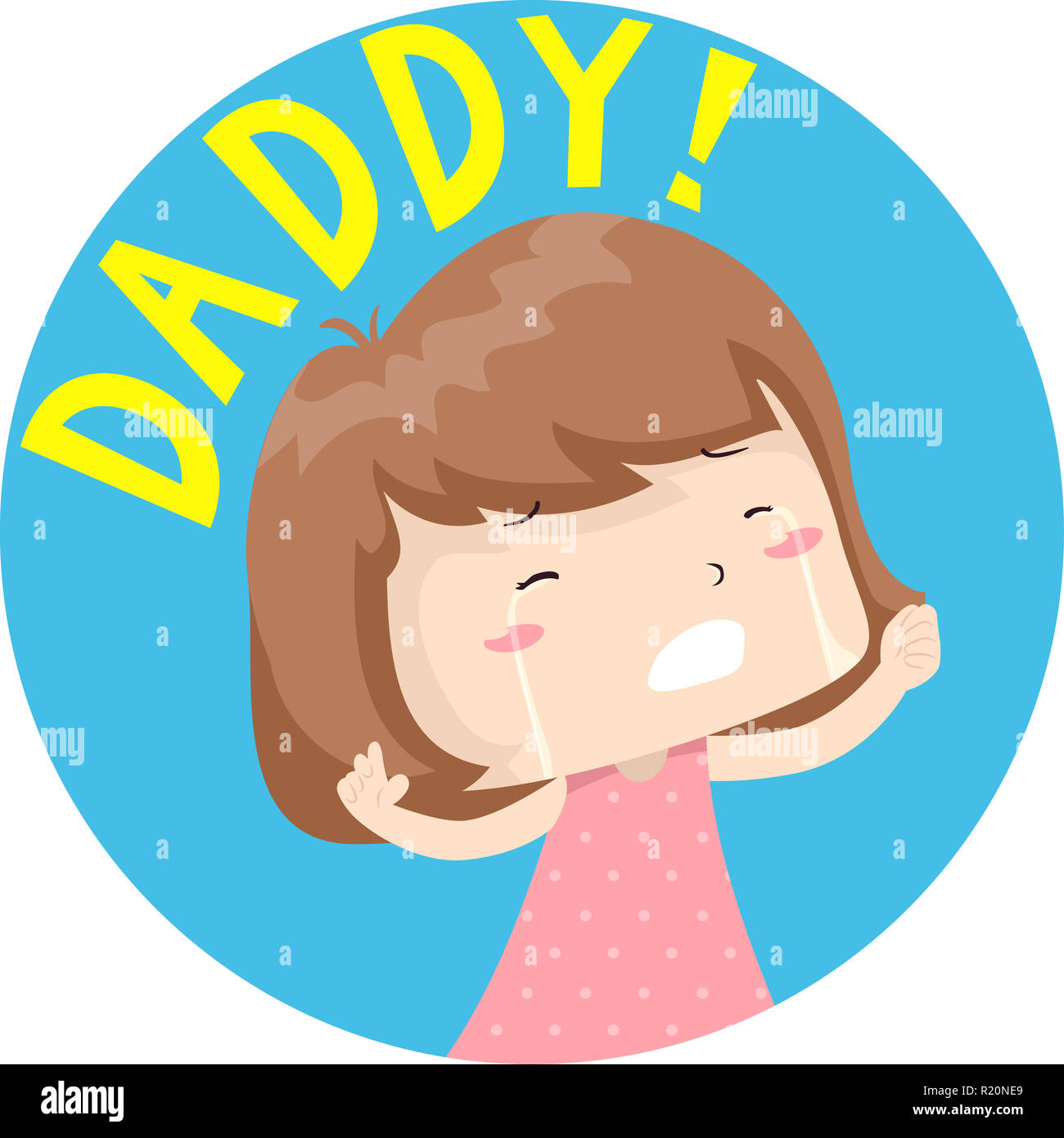 Child calling illustration hi-res stock photography and images - Alamy