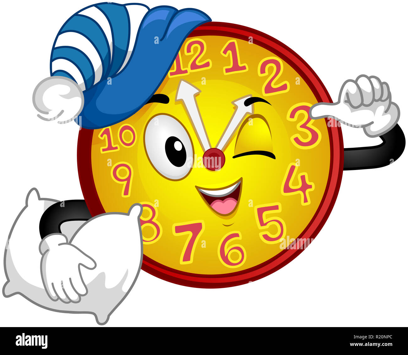 Cartoon wall clock hi-res stock photography and images - Alamy