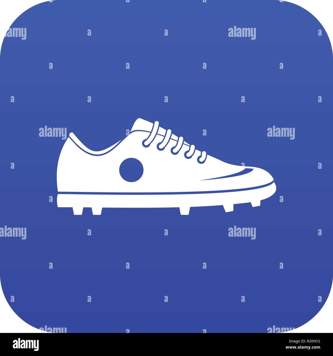 Soccer shoe icon digital blue Stock Vector Image & Art - Alamy