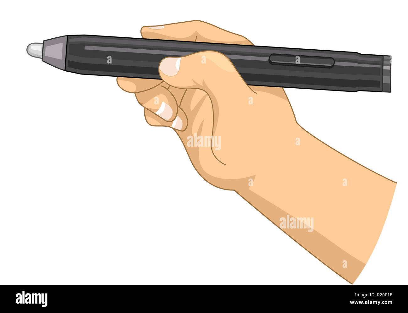 Cartoon illustration hand holding present hi-res stock photography and ...