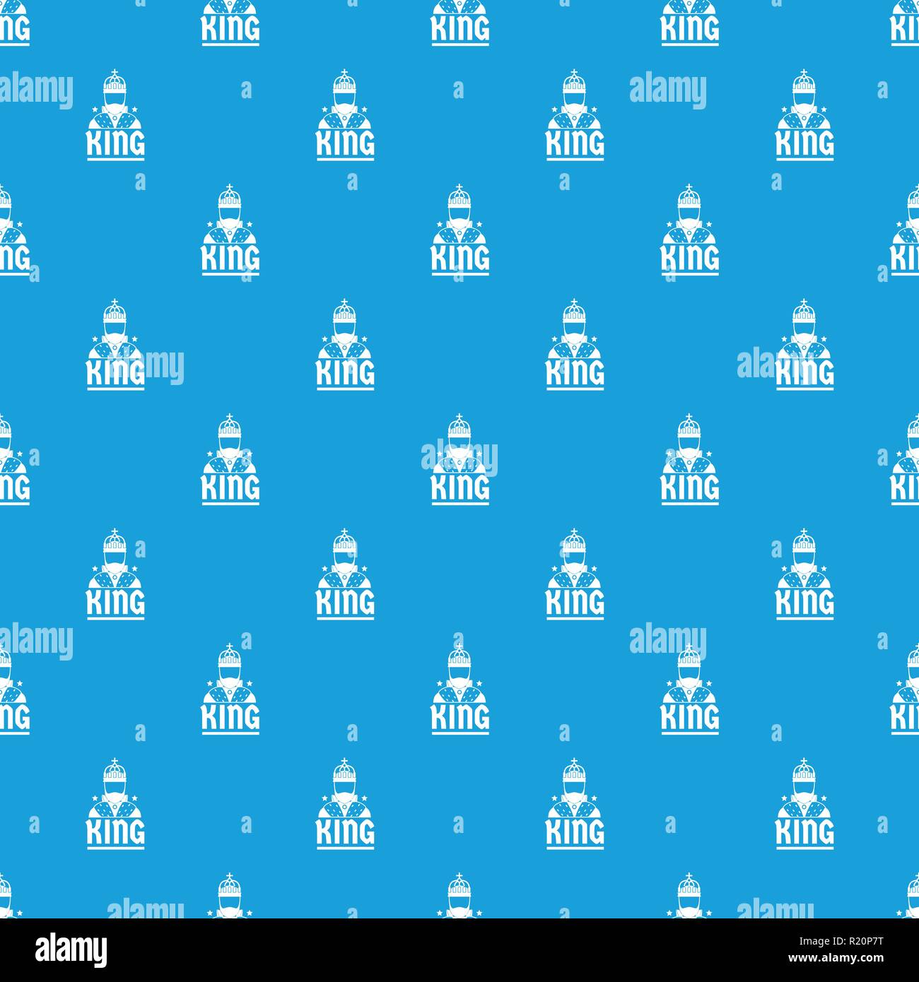 King pattern vector seamless blue Stock Vector Image & Art - Alamy