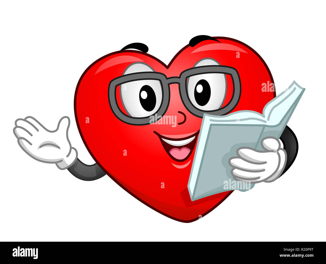 Cartoon heart glasses hi-res stock photography and images - Alamy