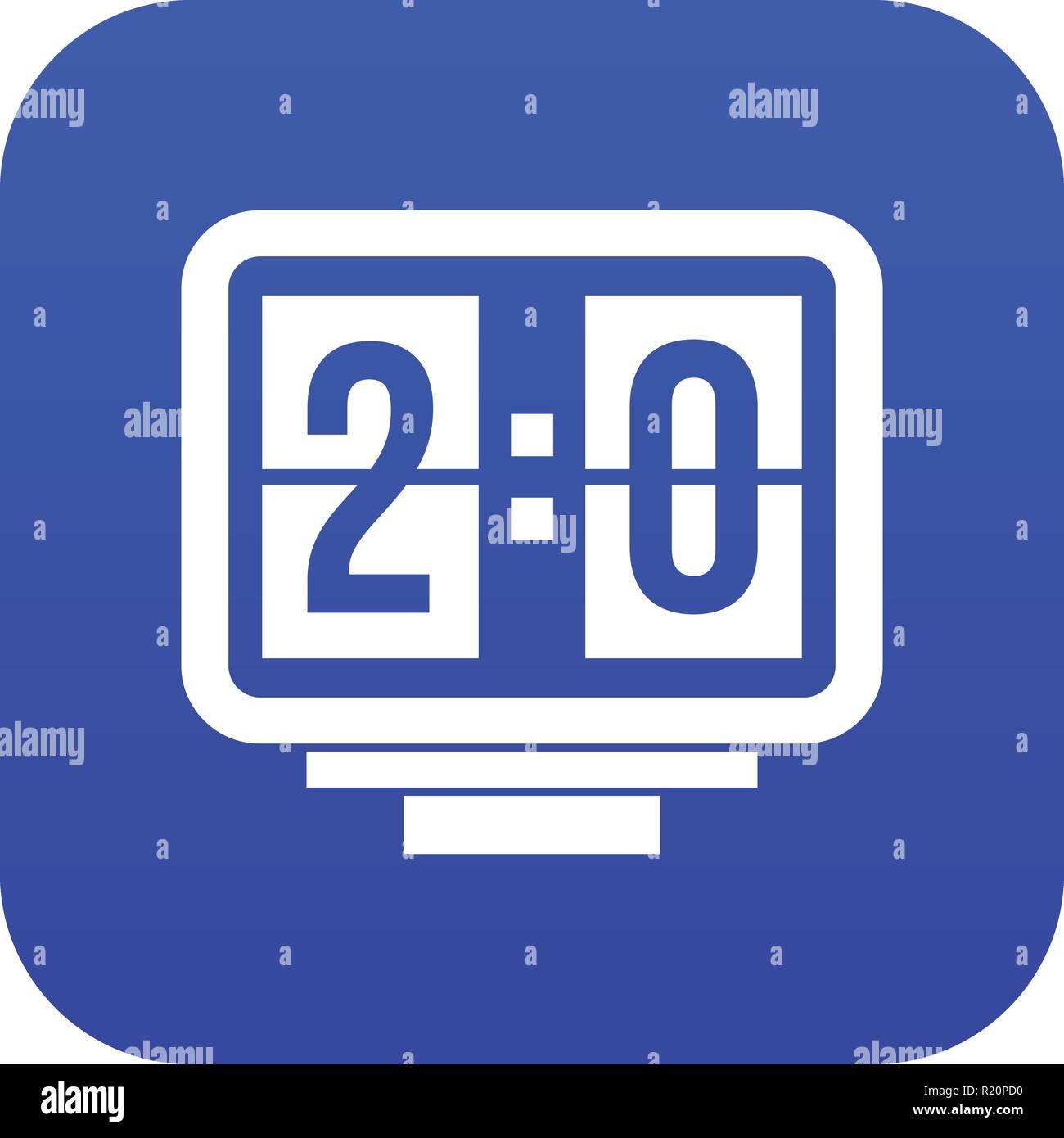 Soccer scoreboard icon digital blue Stock Vector Image & Art - Alamy