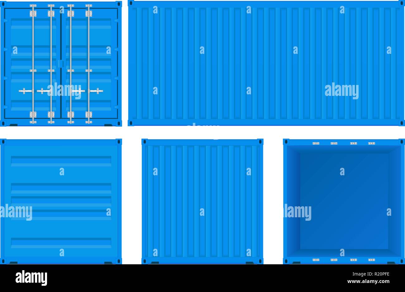 Blue cargo Stock Vector Images - Alamy