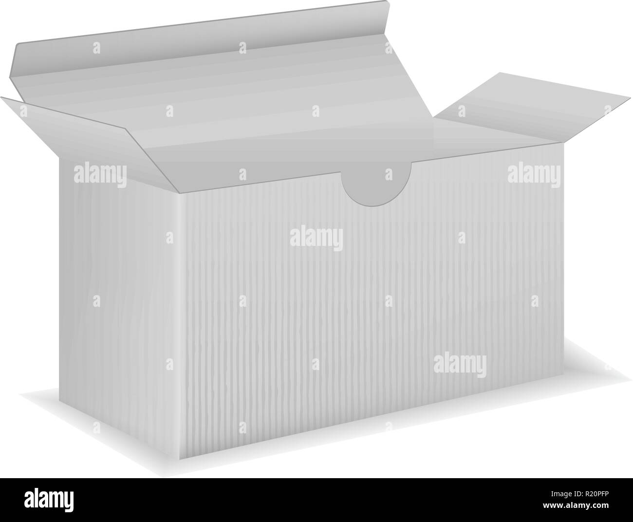 Open paper box. Cardboard container Stock Vector Image & Art - Alamy