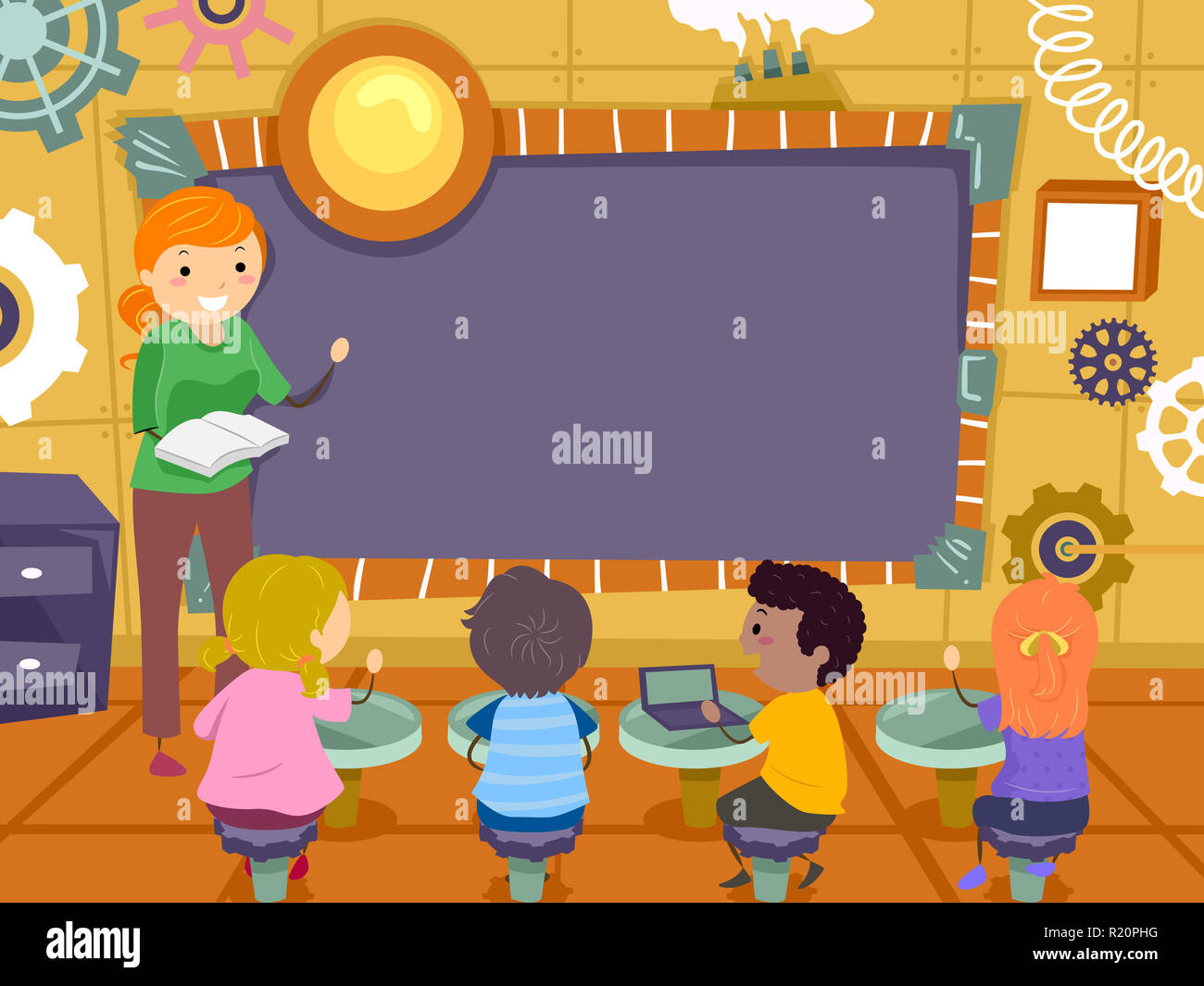Preschool classroom art display hi-res stock photography and images - Alamy