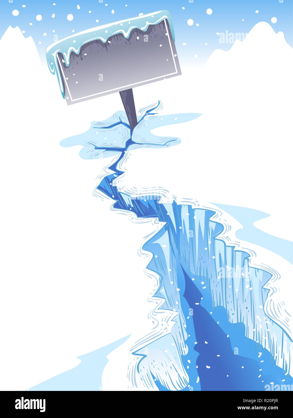 Cracked ground warning sign hi-res stock photography and images - Alamy