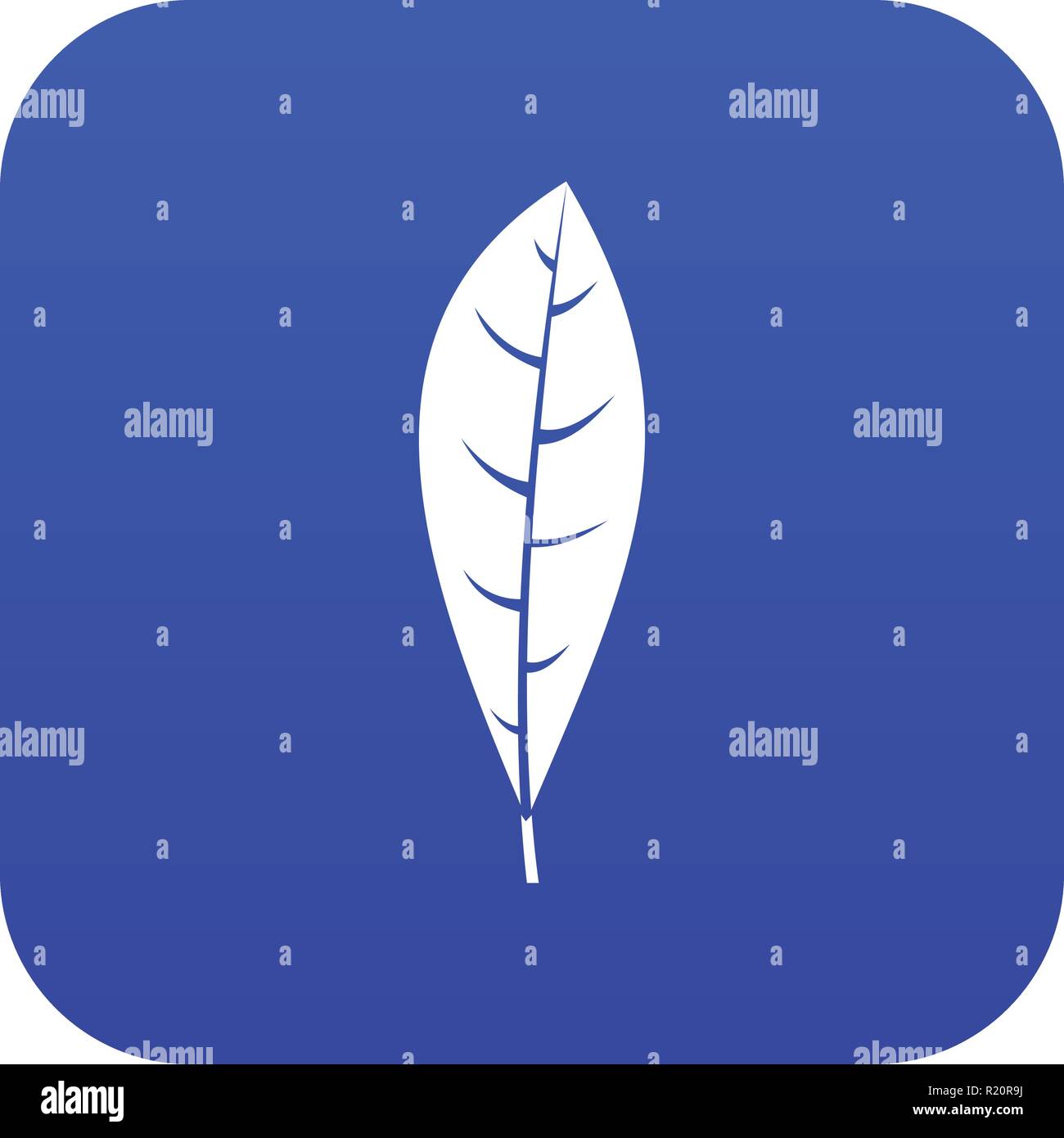 Leaf icon digital blue Stock Vector Image & Art - Alamy