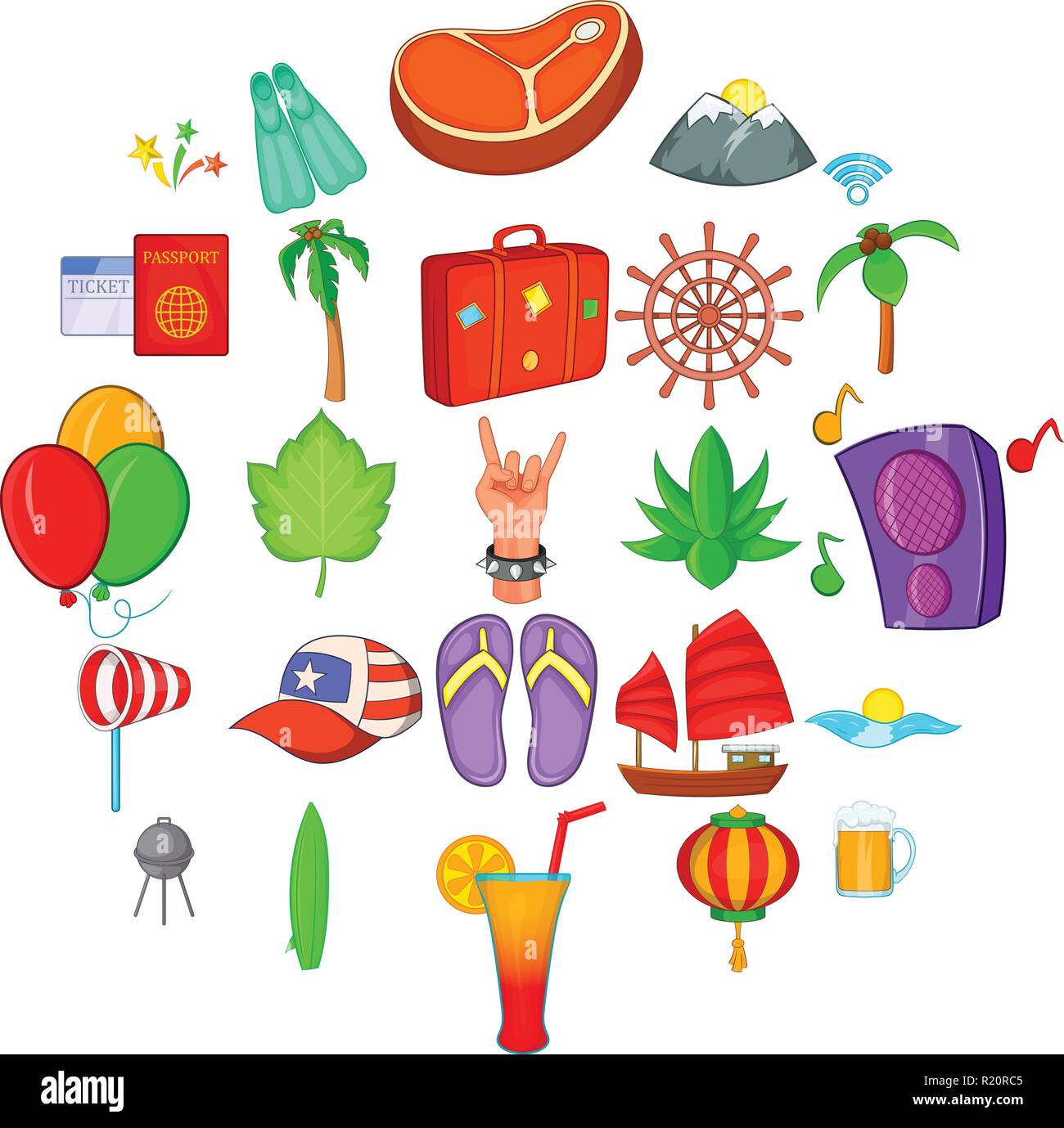 Camping beach day Stock Vector Images - Alamy