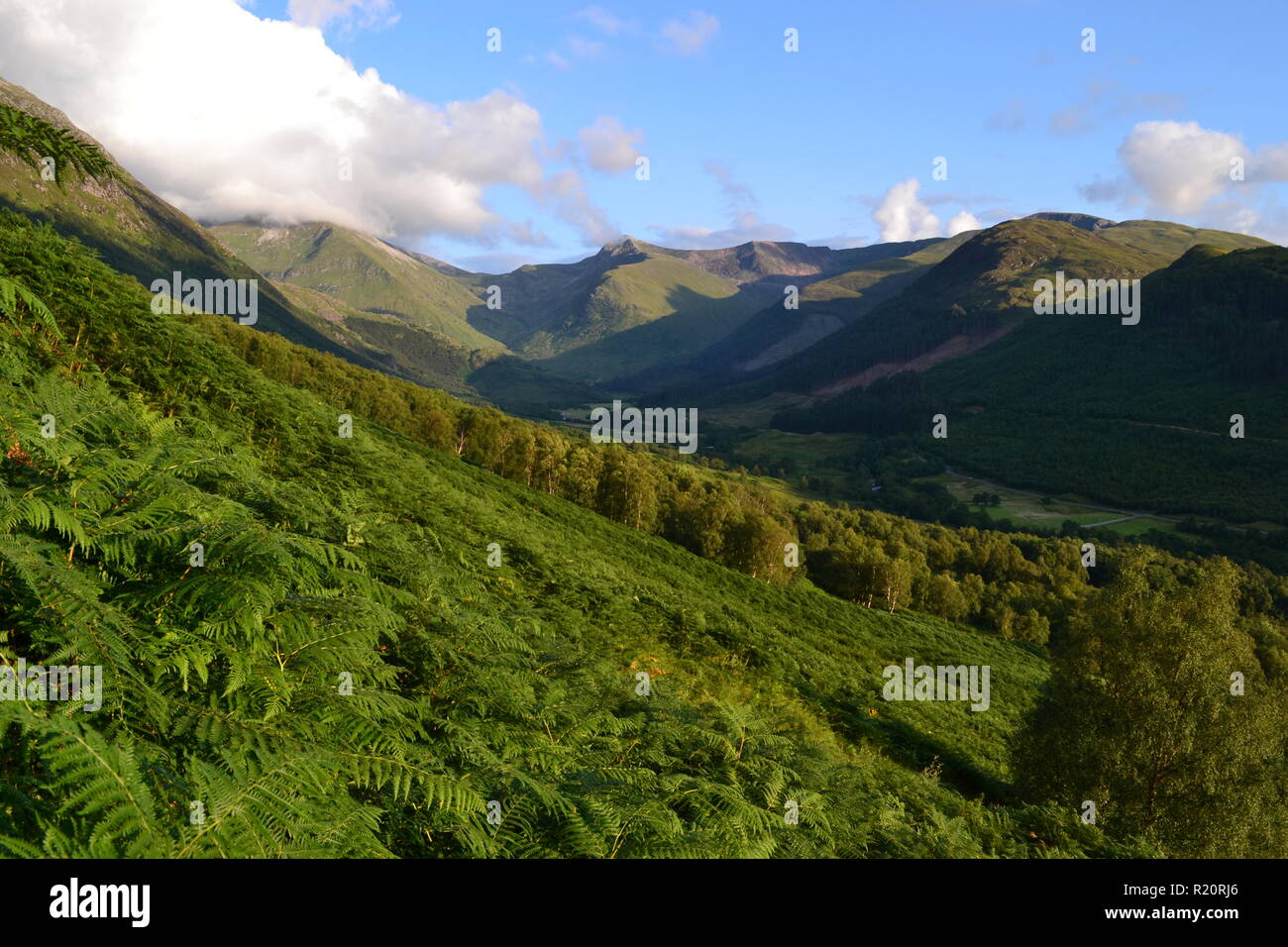 View of Ben Nevis in the sunshine, Fort William, Scotland, UK Stock ...