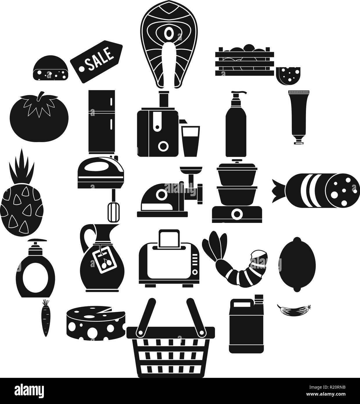 Score icons set, simple style Stock Vector Image & Art - Alamy