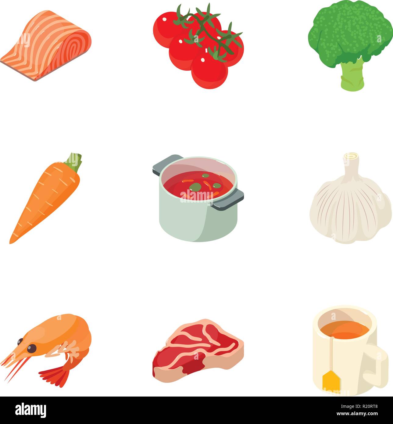 Fish day icons set, cartoon style Stock Vector Image & Art - Alamy