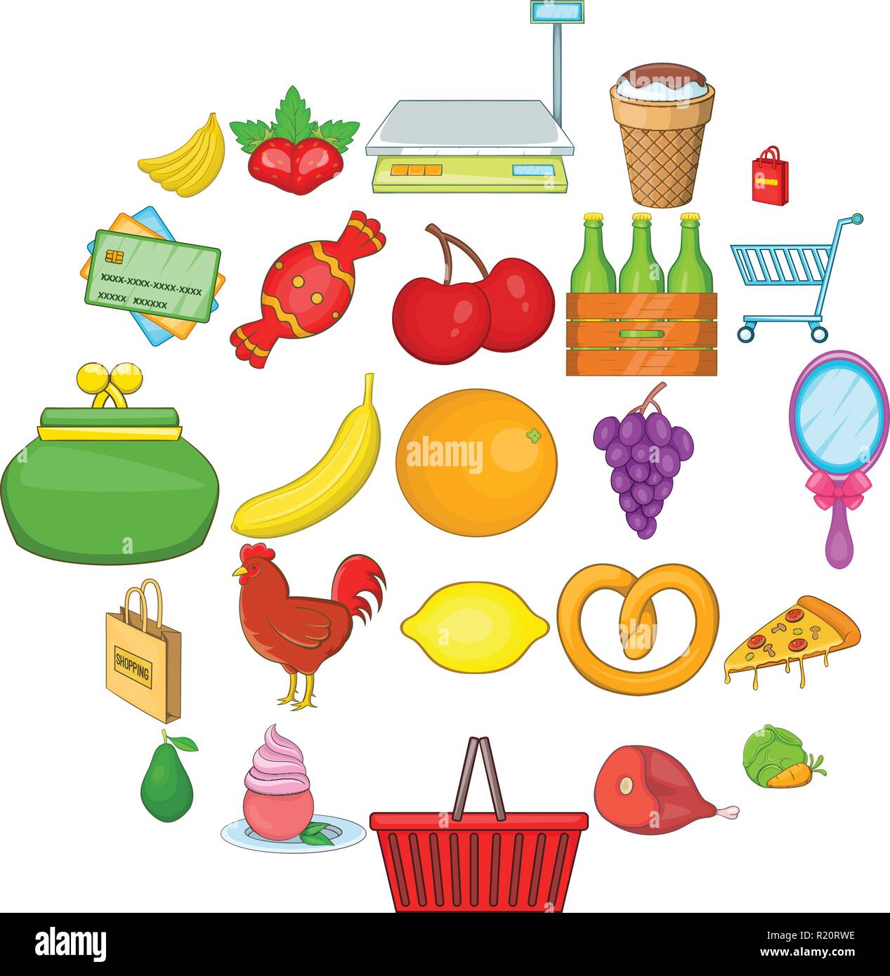 Magazine icons set, cartoon style Stock Vector Image & Art - Alamy