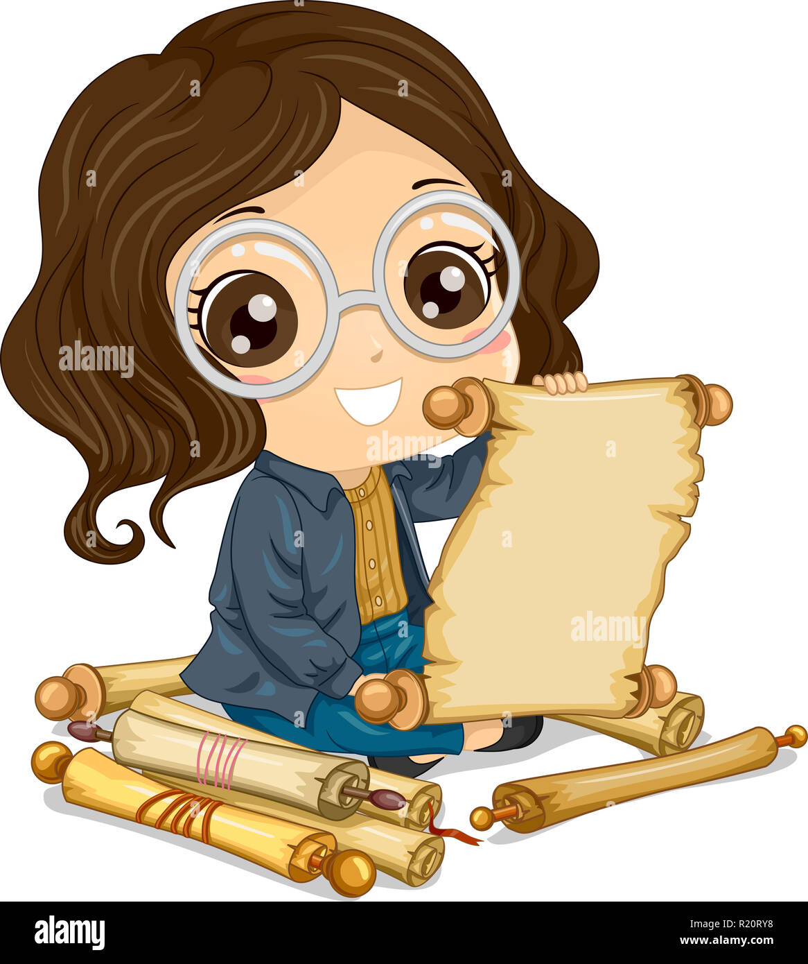 Long Scroll Clip Art